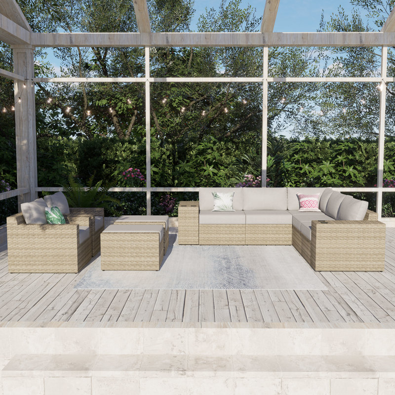 Joss & Main Eastford 11-Piece Deep Seating Set | Wayfair