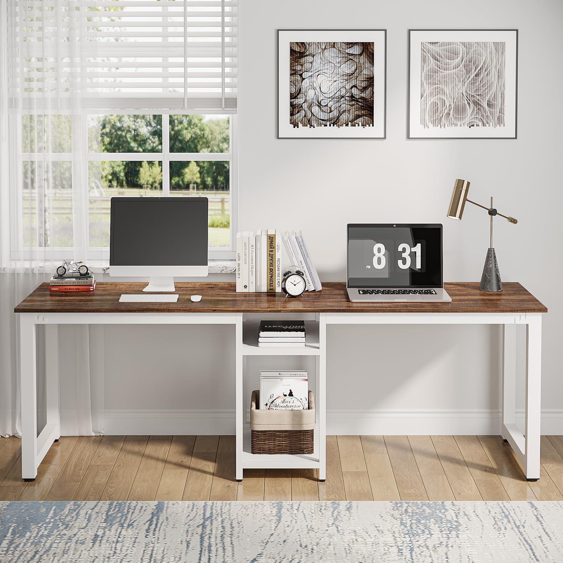 Ebern Designs Daneyah Metal Base Computer Desk & Reviews | Wayfair