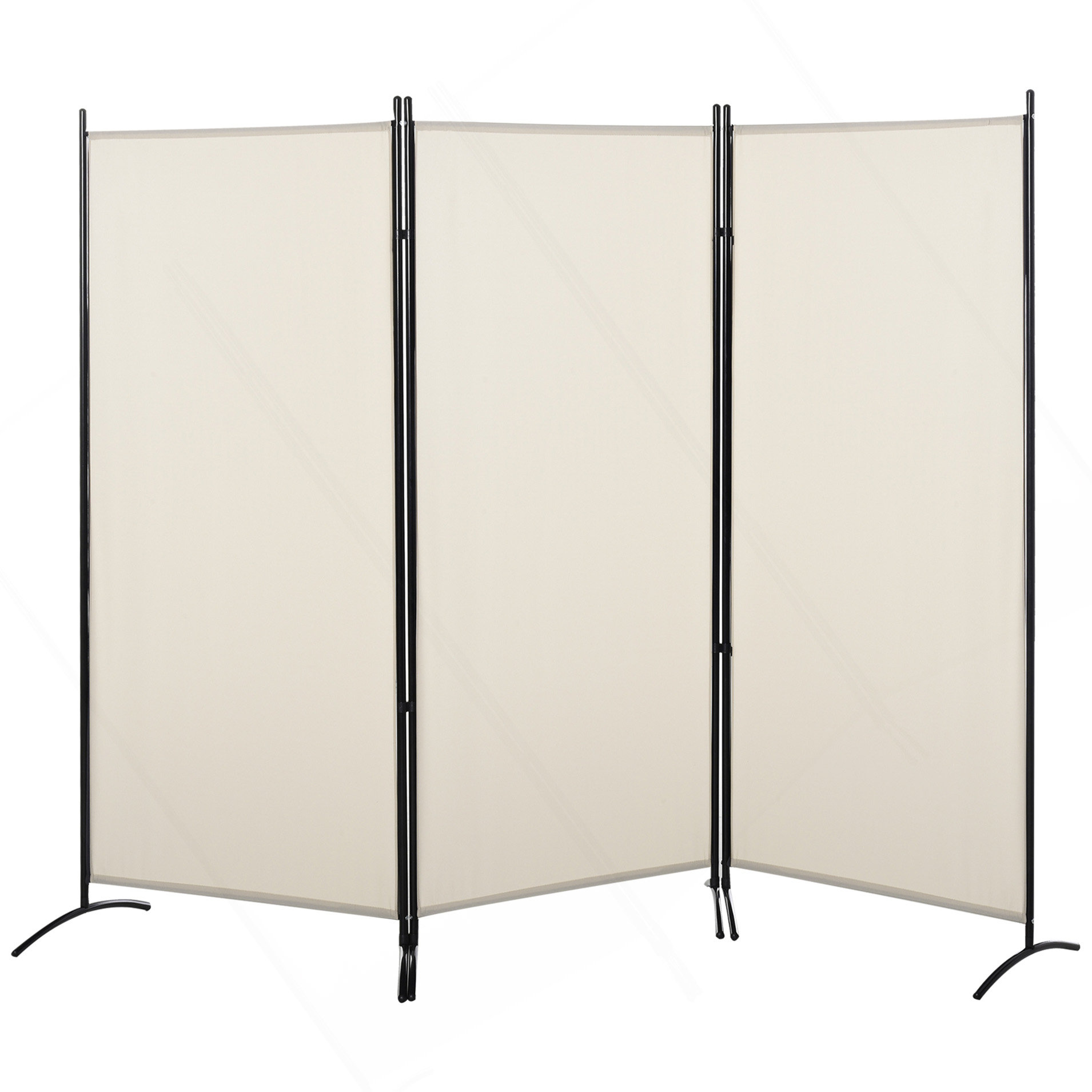 Latitude Run® HOMCOM 6' 3 Panel Room Divider, Indoor Privacy Screen For ...