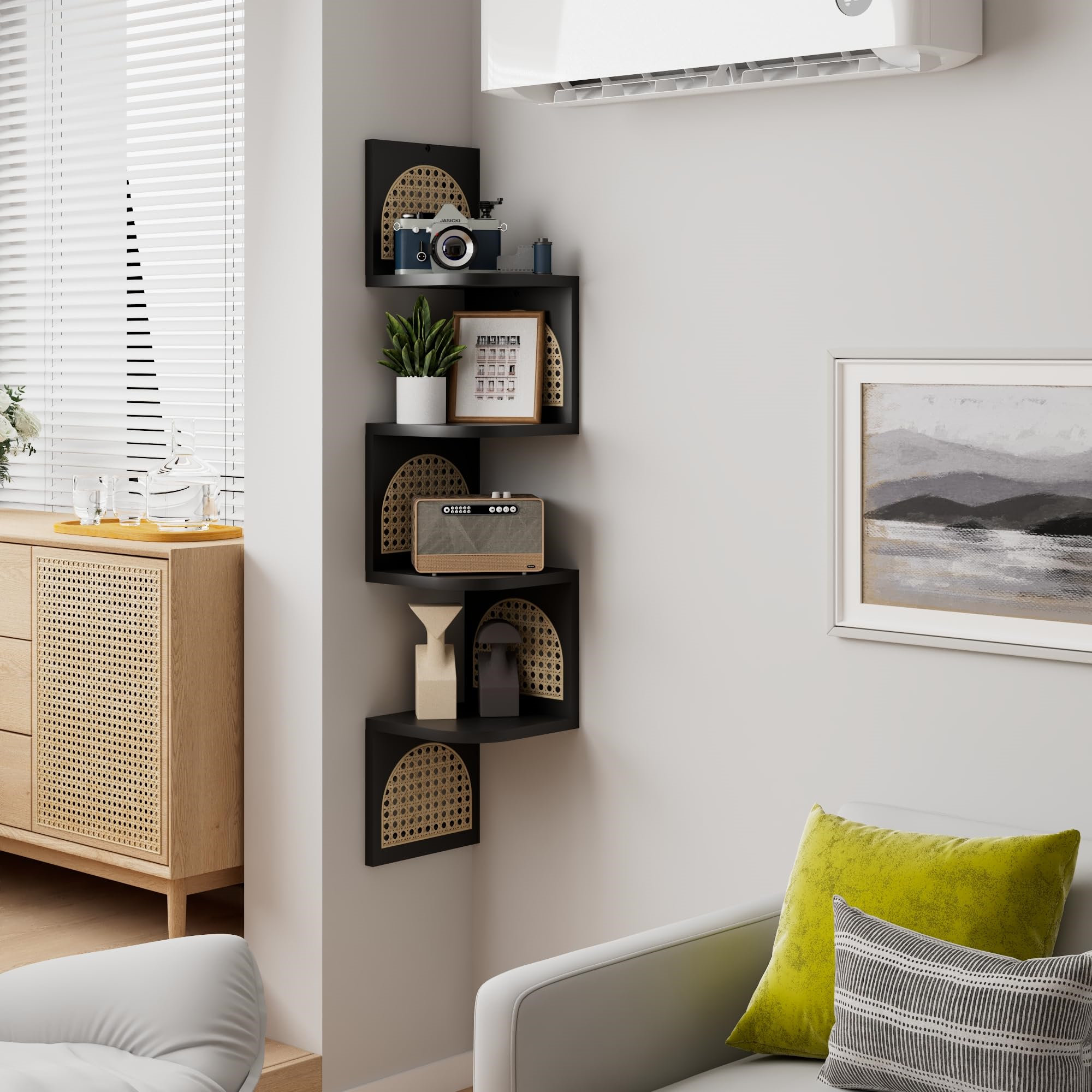 Latitude Run® 4-Tier Corner Floating Shelves - Wayfair Canada