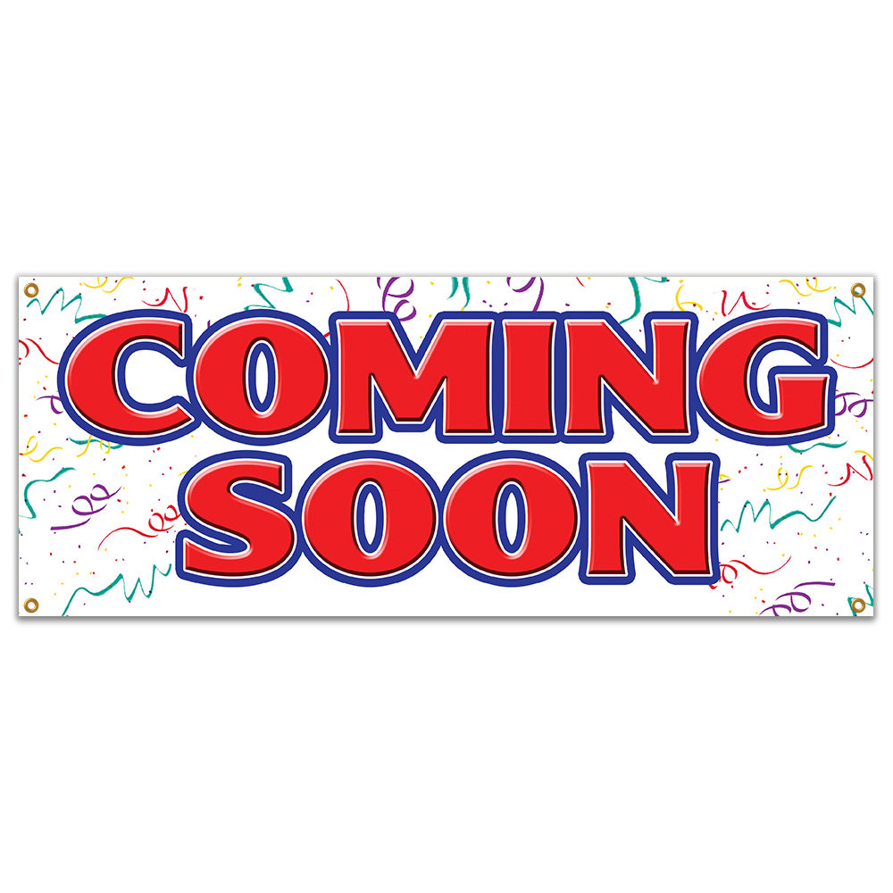 SignMission COMING SOON BANNER SIGN Now Opening Signs Open Grand New ...