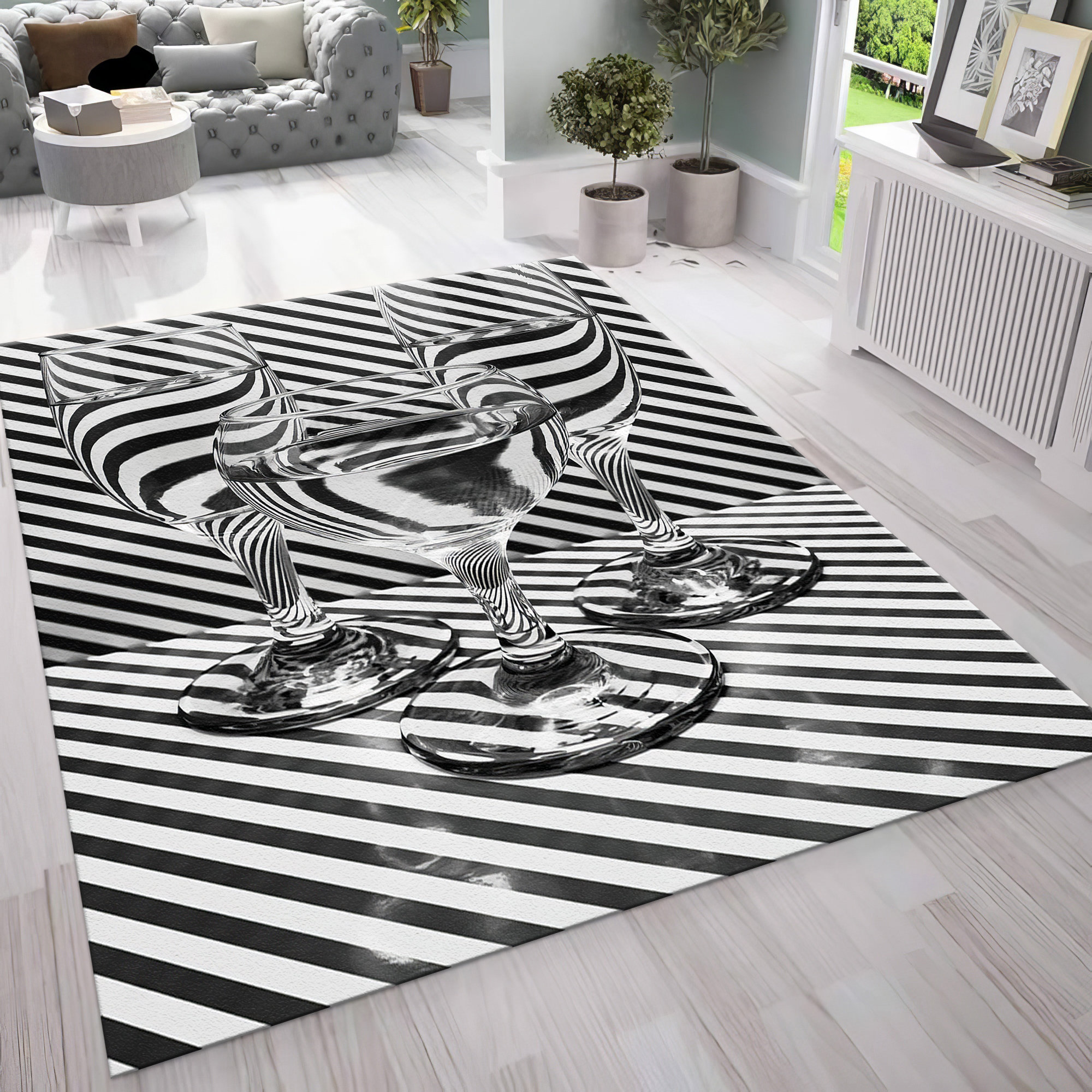 Everly Quinn Soft Pile Printed Rug with Elegant Floral Design Ideal for ...