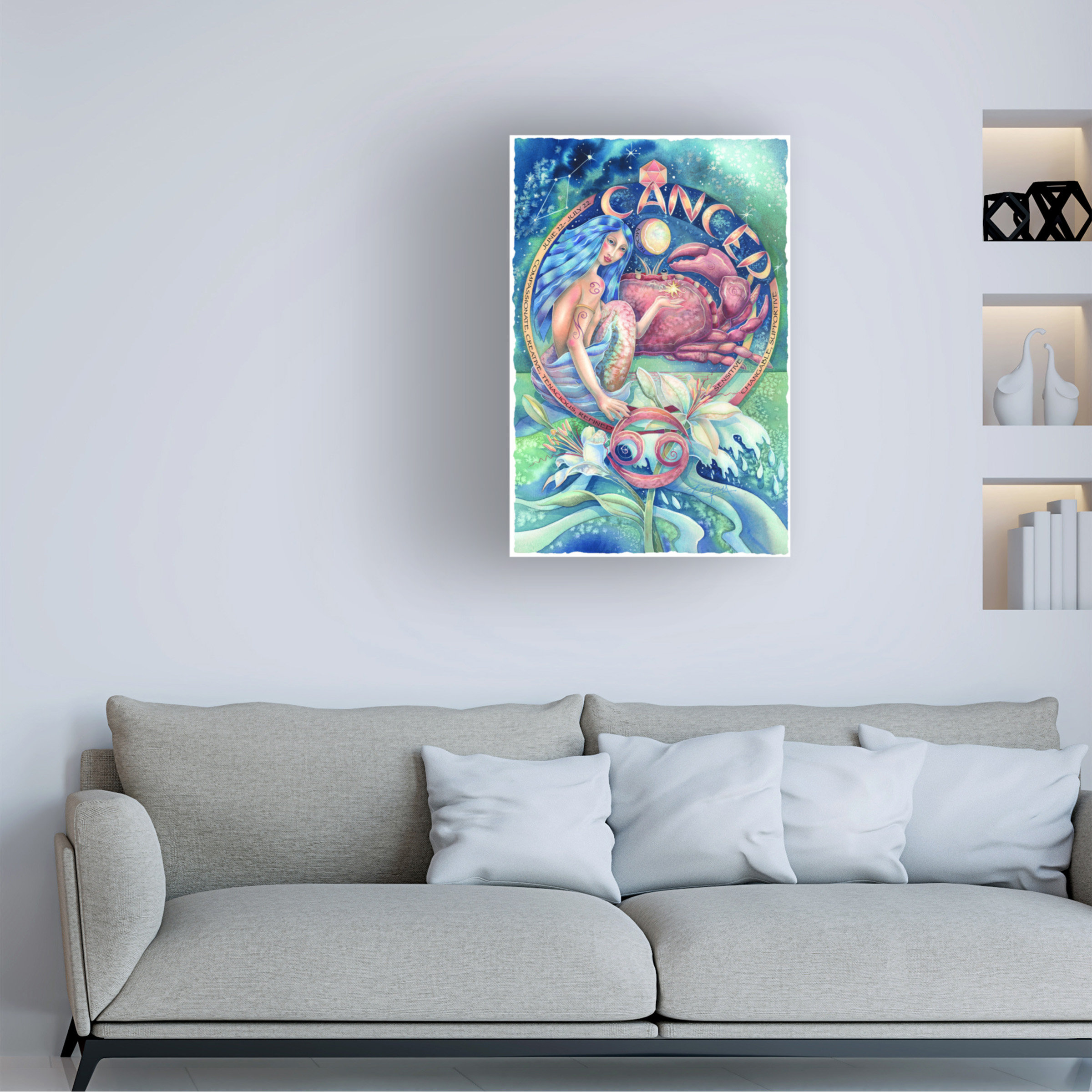 Dakota Fields Wrapped Canvas Wall Art - Jody Bergsma 'Cancer' Wall Art ...