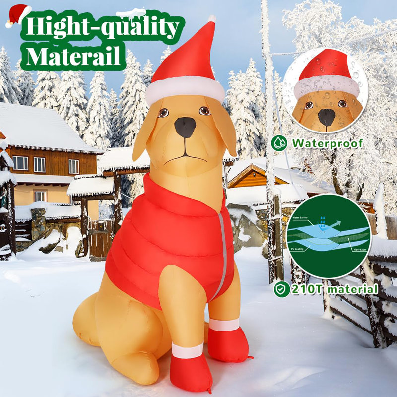 The Holiday Aisle® Christmas Inflatables 5.5 Ft Inflatable Christmas ...