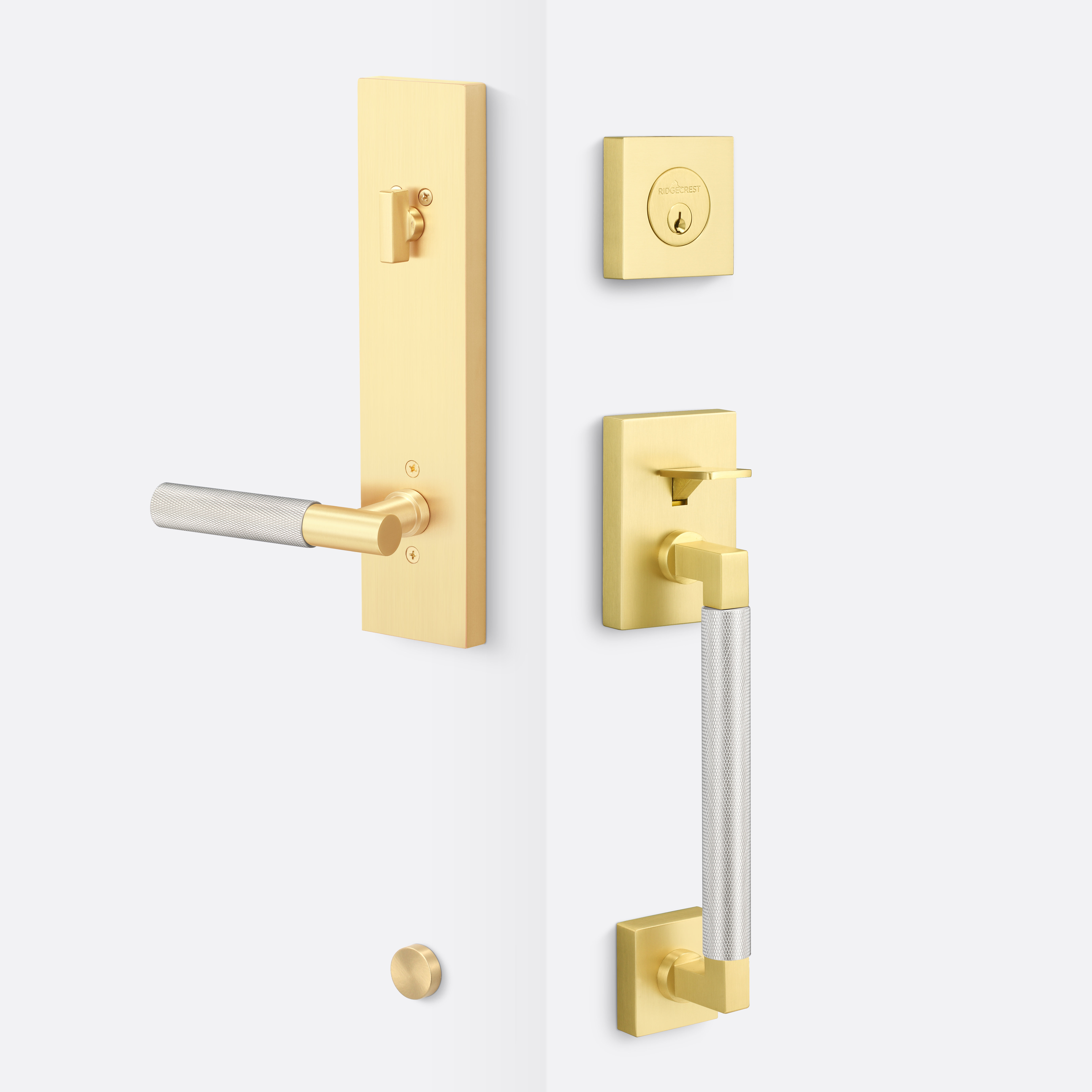Sure-Loc Hardware Roma Handleset With Aspra Trim And Knurled Grip | Wayfair