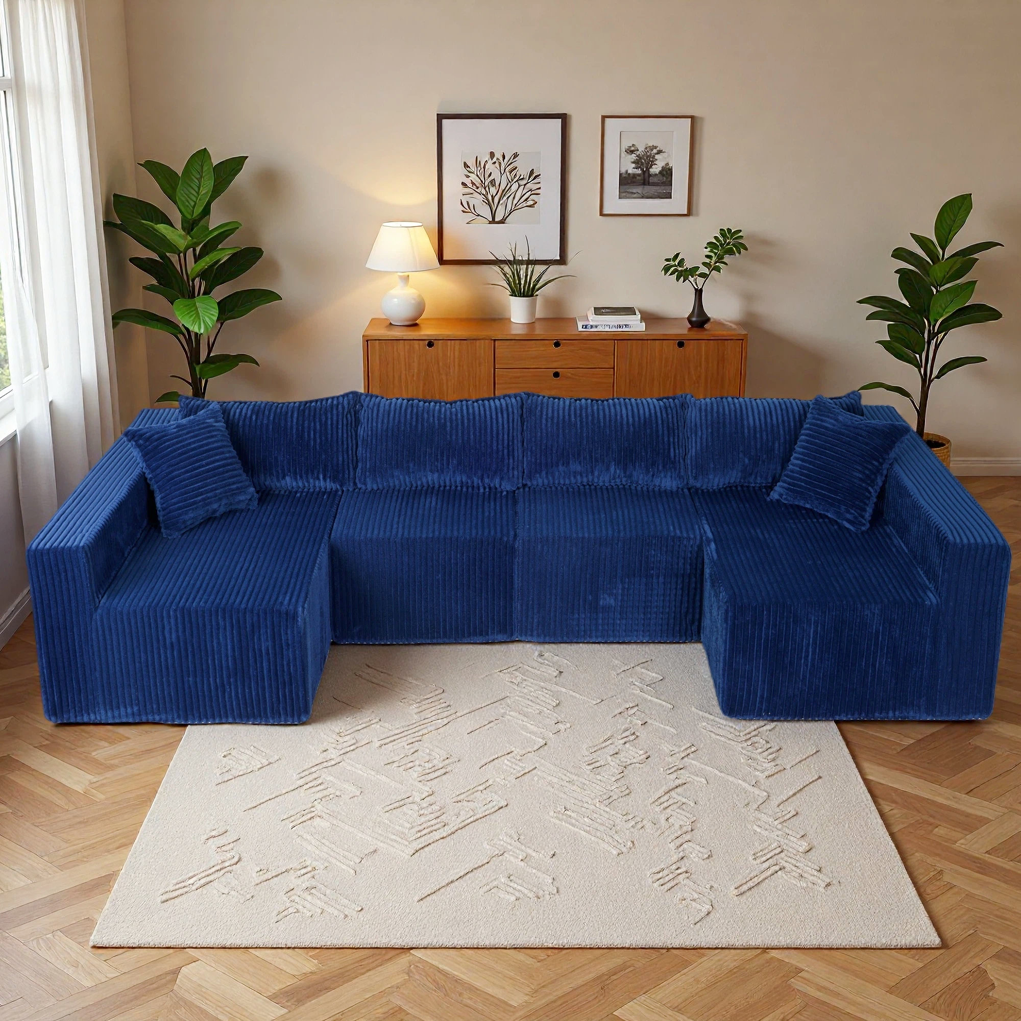 Latitude Run® 128" U-Shaped Modular Sofa | Wayfair