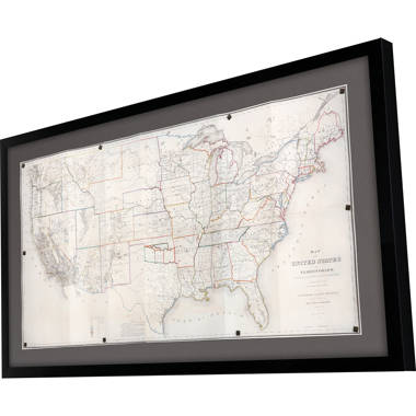 American Geographics 36'' W x 24'' H Dry Erase And Laminated World Map ...