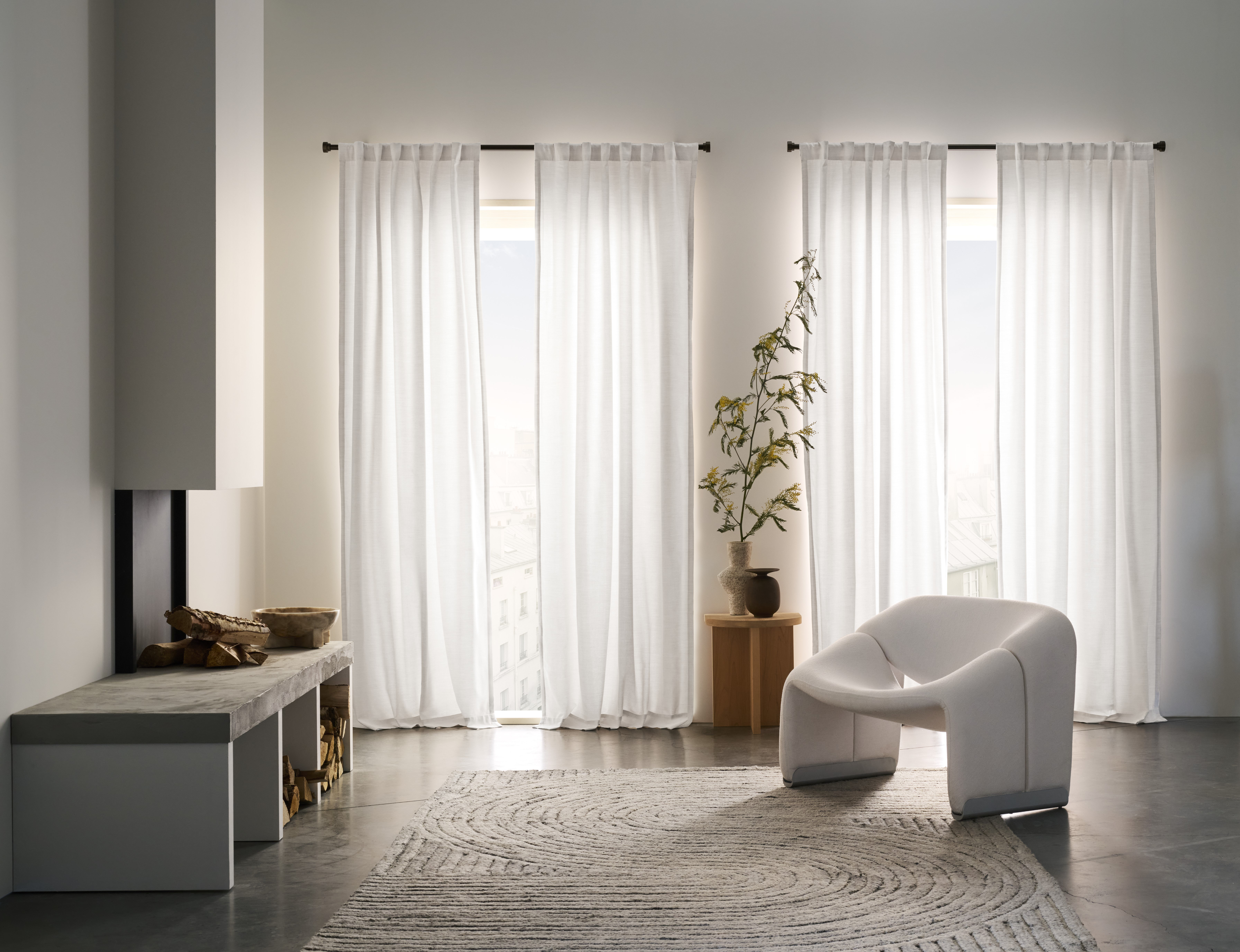 Sunbrella Delaney Light Filtering Curtain & Reviews | Birch Lane