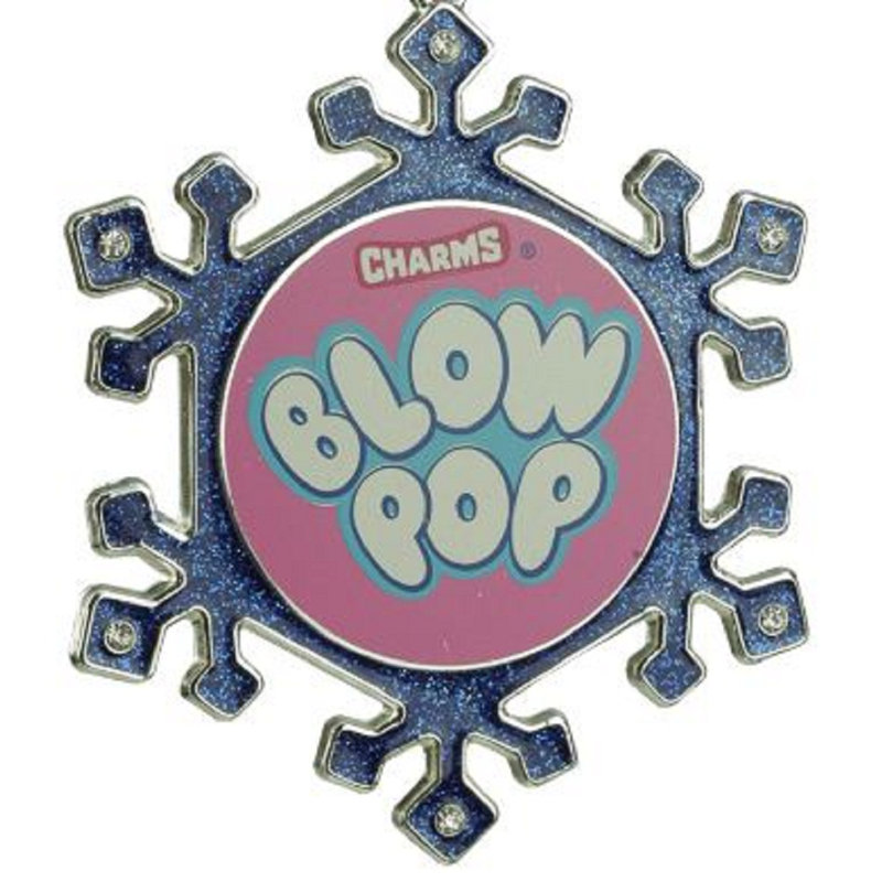 Northlight Seasonal 3.25" Blue and Pink Candy Logo Snowflake Christmas ...