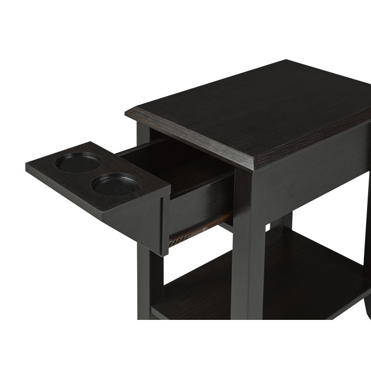 Brassex Multi-Tiered 4 Legs End Table with Storage & Reviews | Wayfair