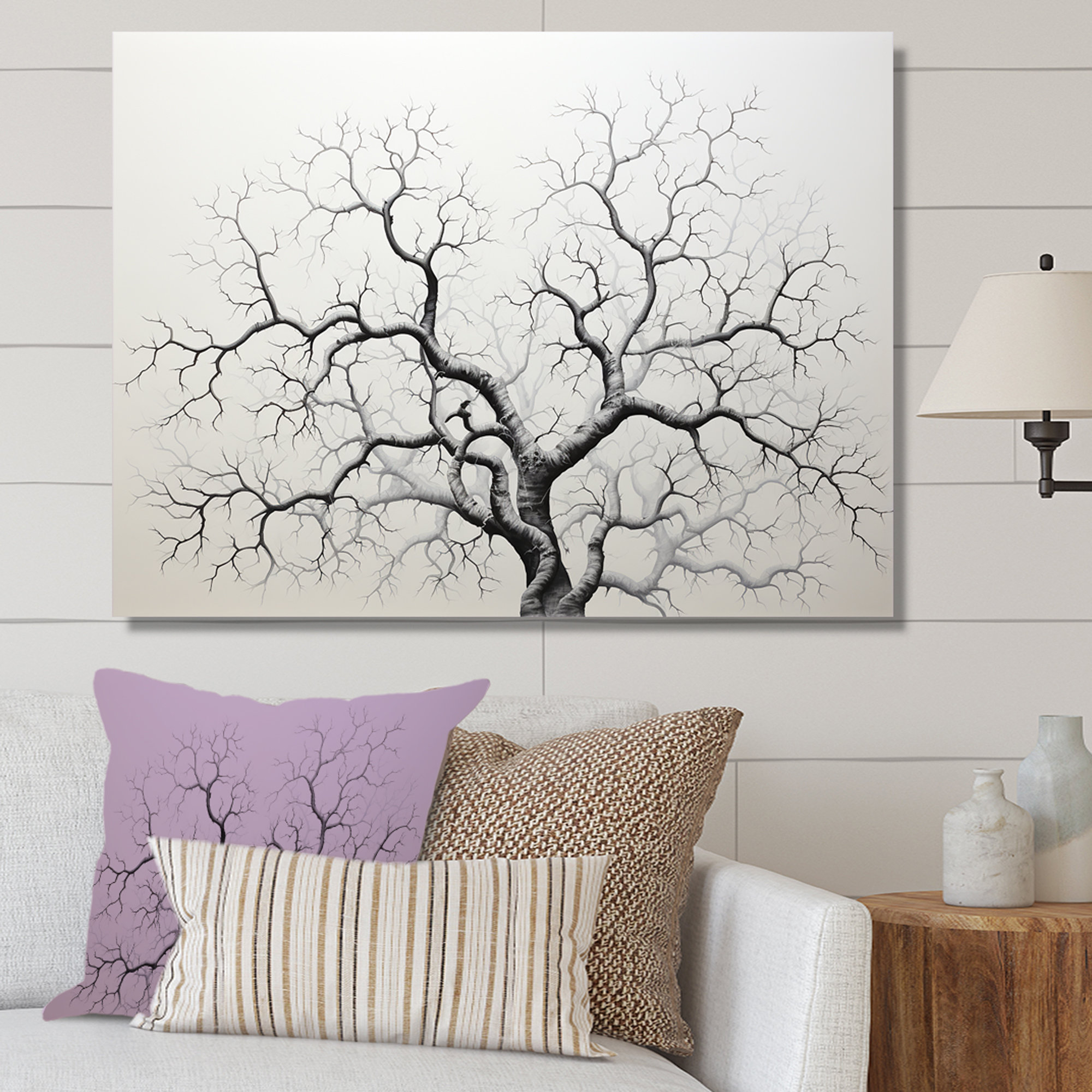 Design Art Monocrhome Sycamore Tree Solitude II - Tree Sycamore Wall ...