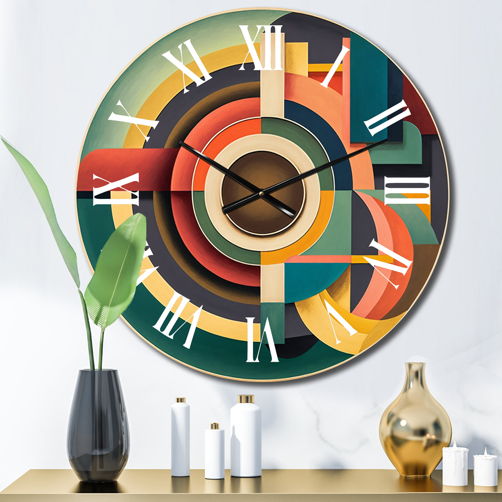 Design Art Midcentury Vintage Circular Visions III - Modern Midcentury ...