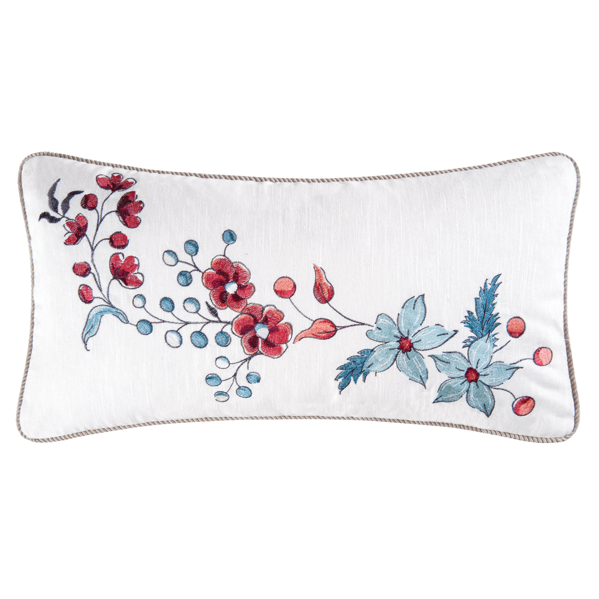 C&F Home Colonial Williamsburg Adrienne Embroidered Throw Pillow | Wayfair