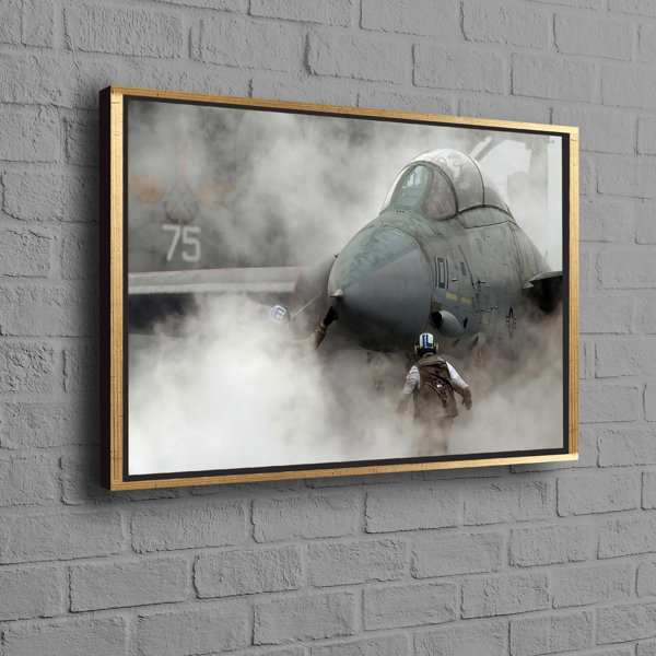 Canora Grey Personalized Fighter Jet Canvas Art Perfect for Modern ...