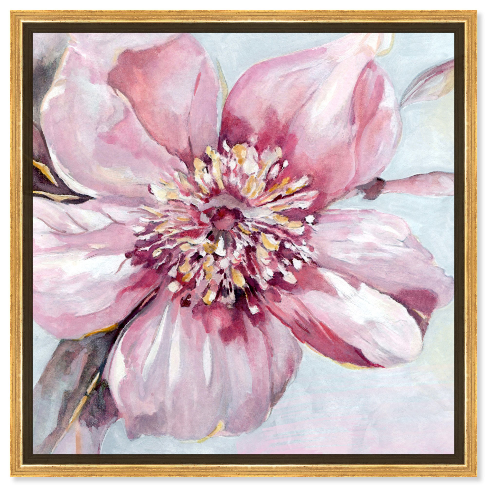 Art Remedy Cute Pink Flower Canvas Light Colors Flower Art Prints by ...