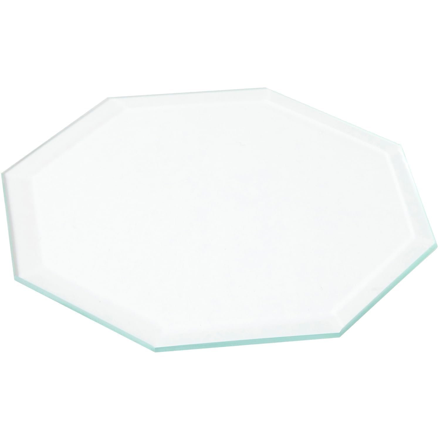 Charlton Home® Tempered Octagon Glass table top - Thick - Bevel Polish ...
