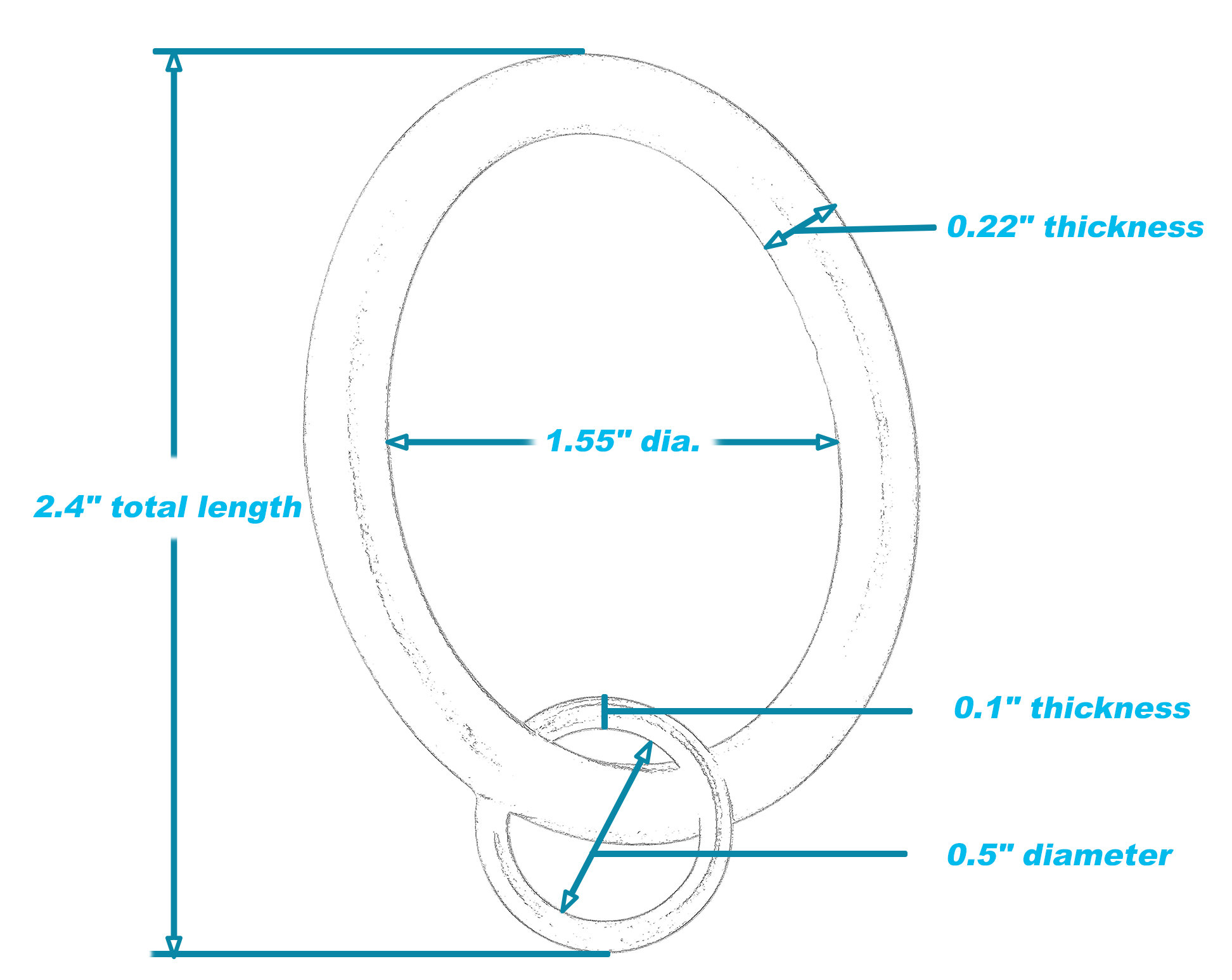 Meriville 14 Pcs 1.5-Inch Inner Diameter Metal Curtain Rings With ...