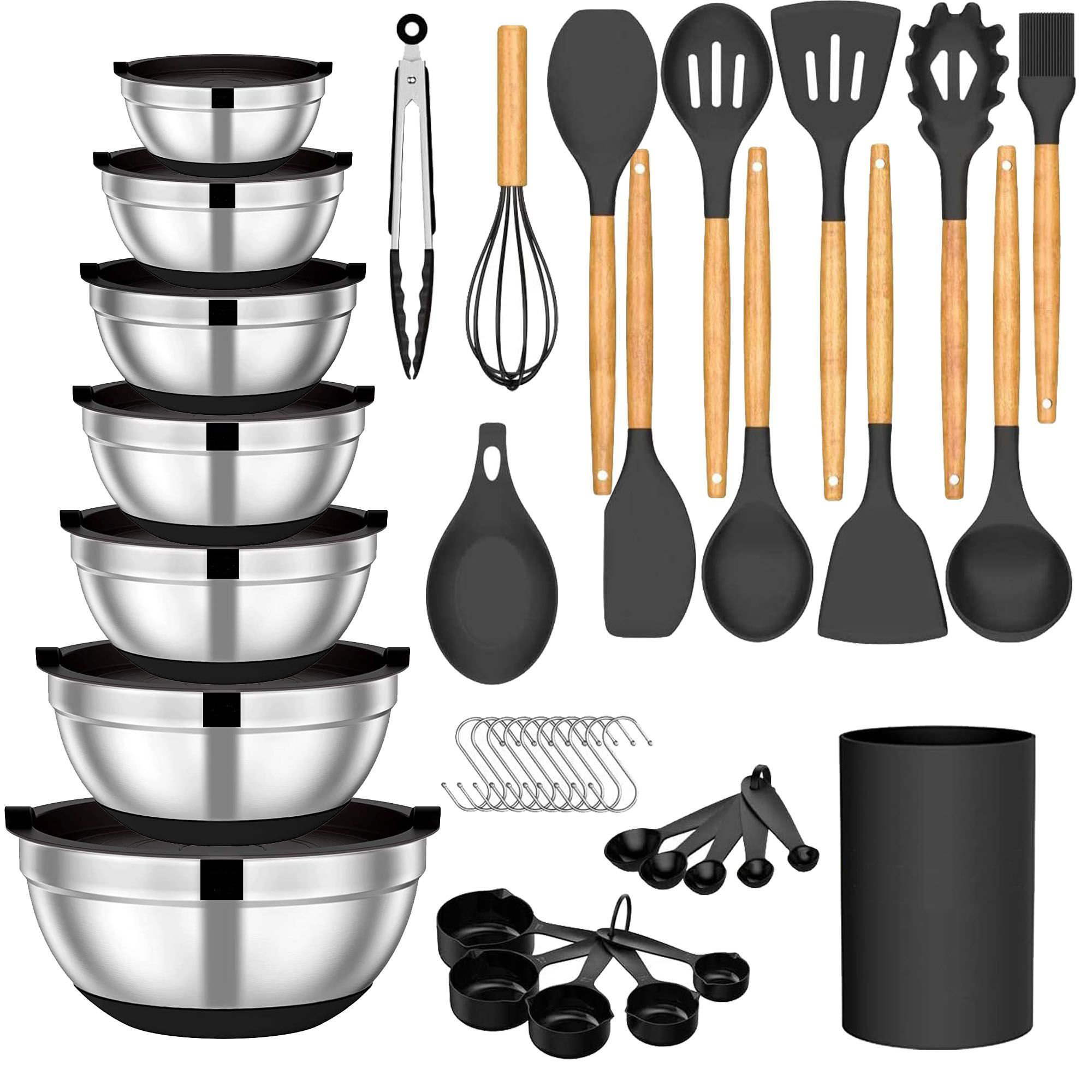 Smith Barton 16 Pieces Of Silicone Cooker Set, Cooker Set, Non Stick ...