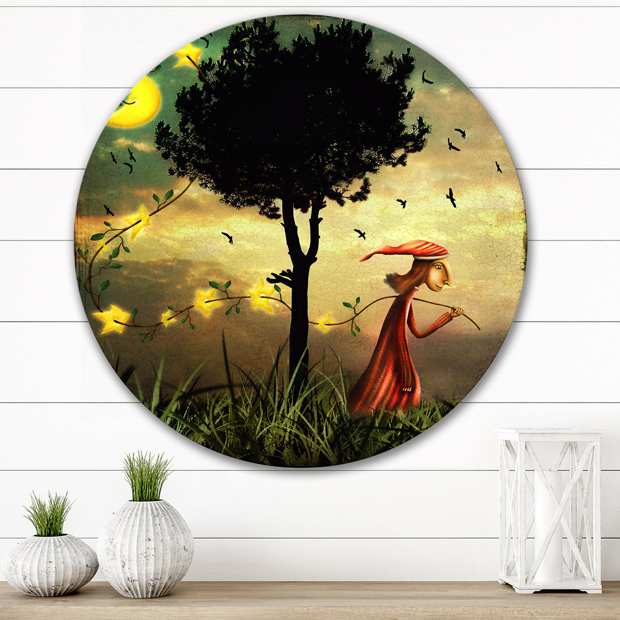 Trinx The Boy Collecting Stars - Unframed Graphic Art | Wayfair