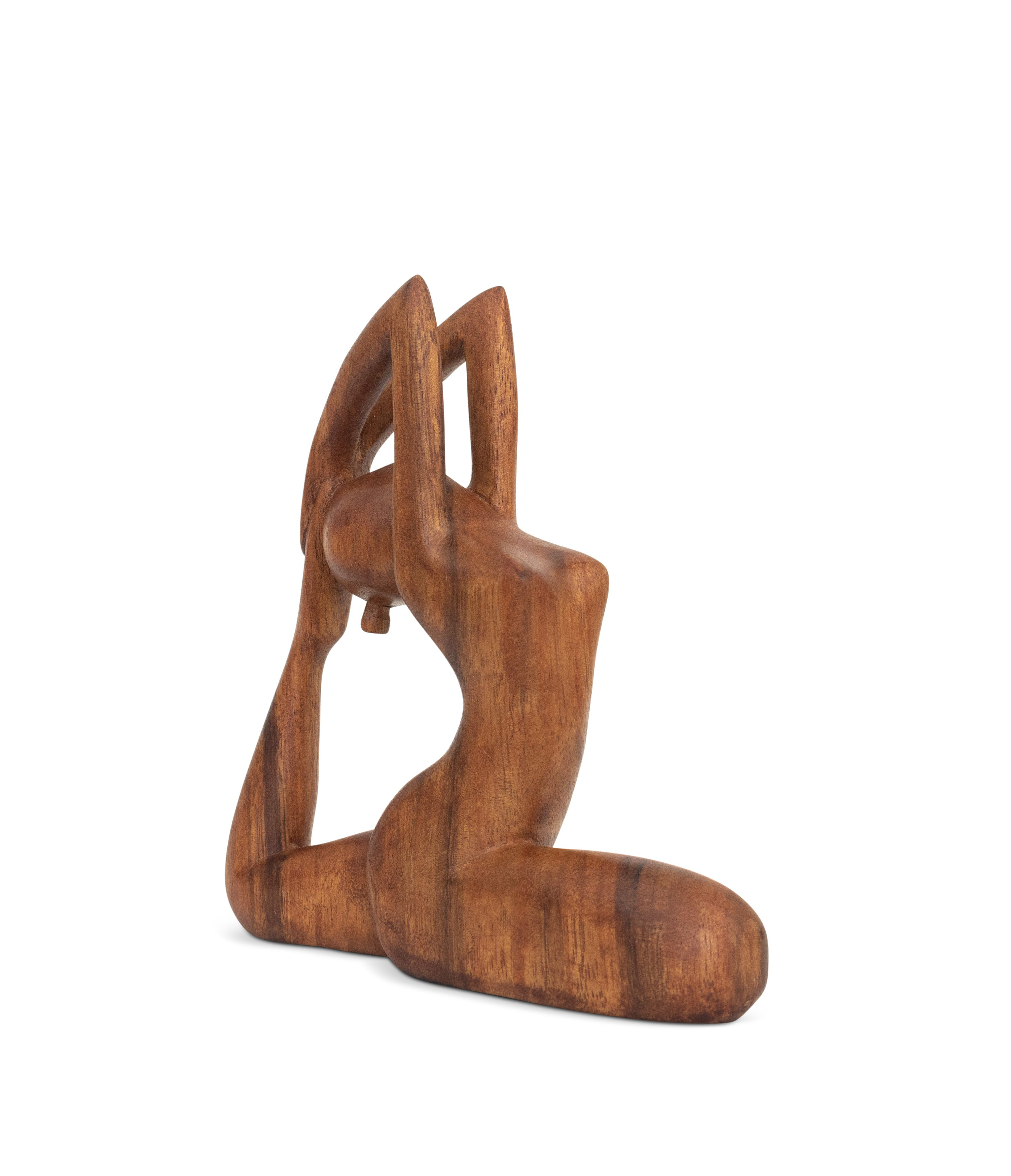 Lark Manor™ 8" Wooden Handmade Mini Yoga Figurines, Yoga Pose Statue ...