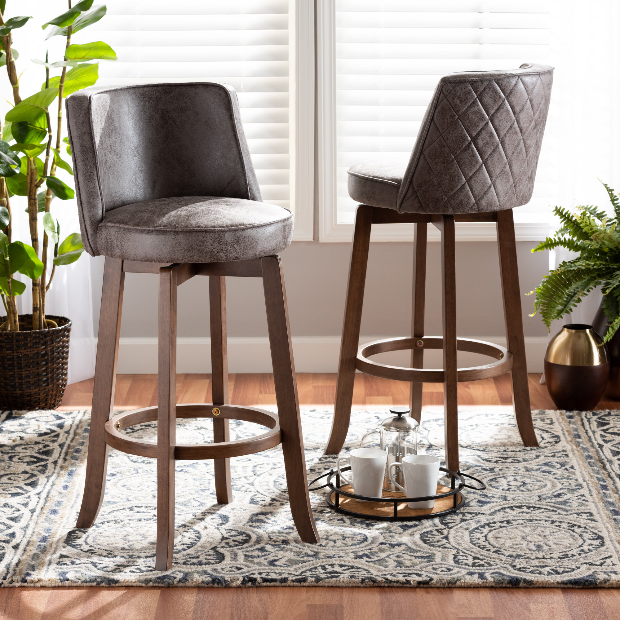 Greyleigh™ Tabouret de bar pivotant 30,1 po Fordingbridge et Commentaires - Wayfair Canada