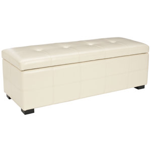 Red Barrel Studio® Alescia Faux Leather Upholstered Storage Bench ...