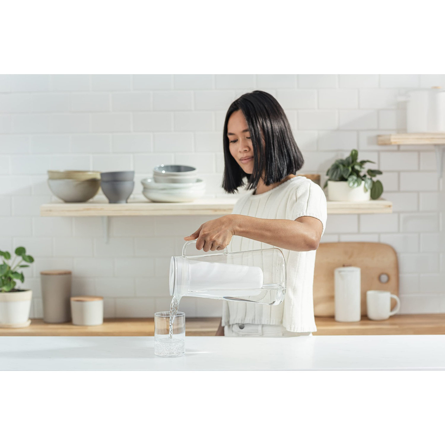 Stack man Water Filter Pitcher, 10-Cup, BPA Free Designed For Everyday ...