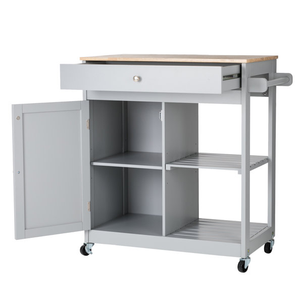 Laurel Foundry Modern Farmhouse® Nagata Kitchen Cart & Reviews | Wayfair