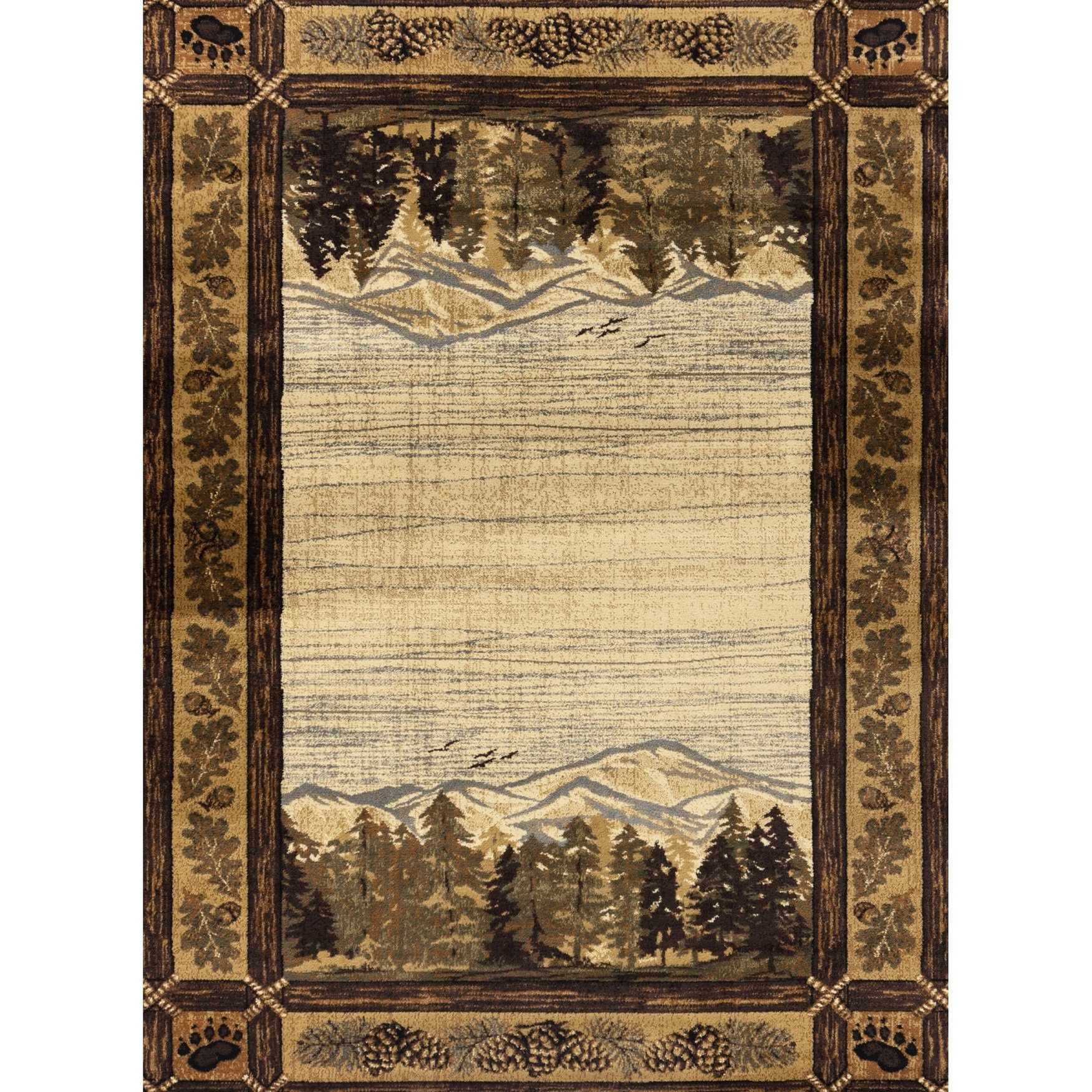 Millwood Pines Black Lodge Area Rug - 2.58 Ft X 7.25 Captivating ...