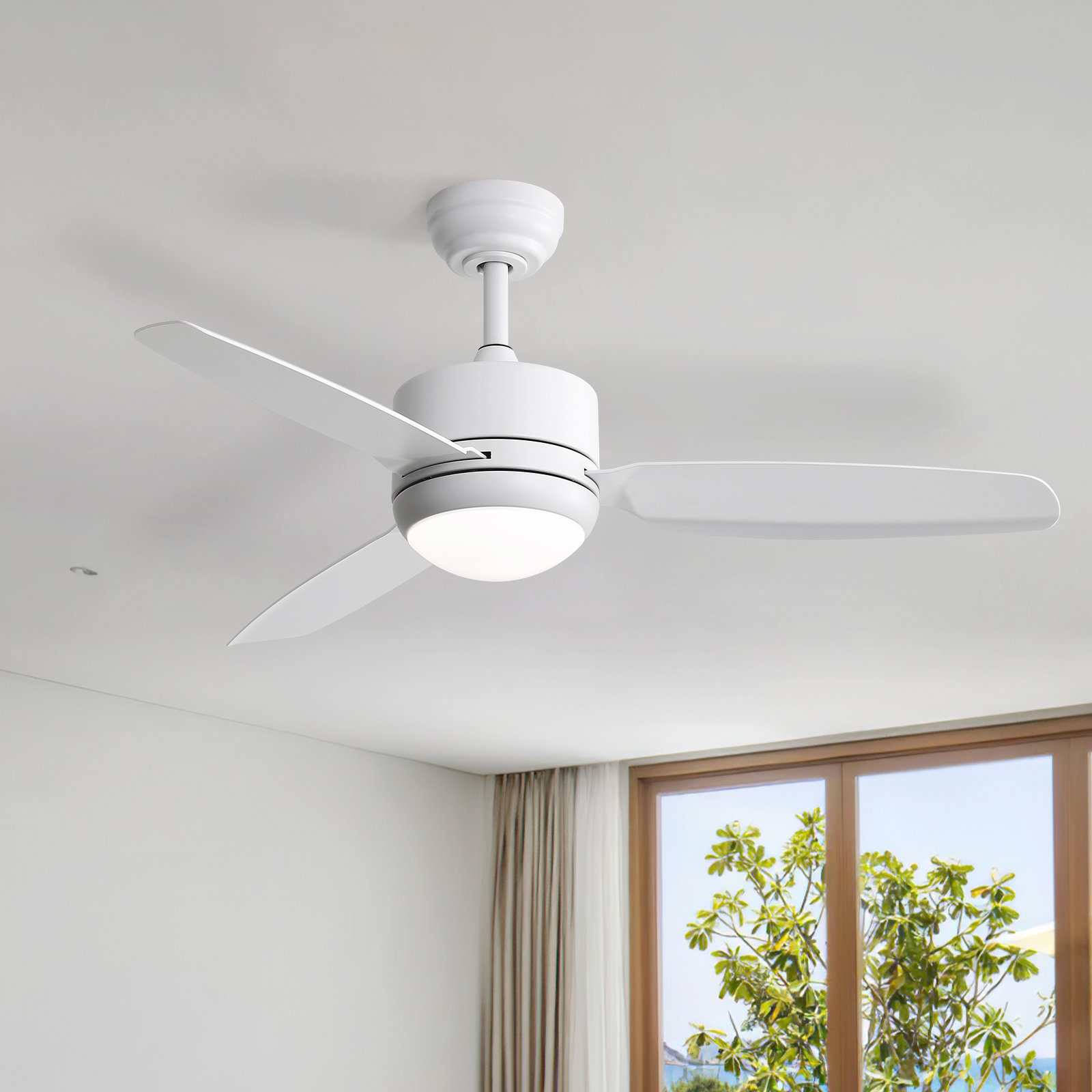 Wrought Studio Ladontay 3-Blade Modern Ceiling Fan with LED Light and ...
