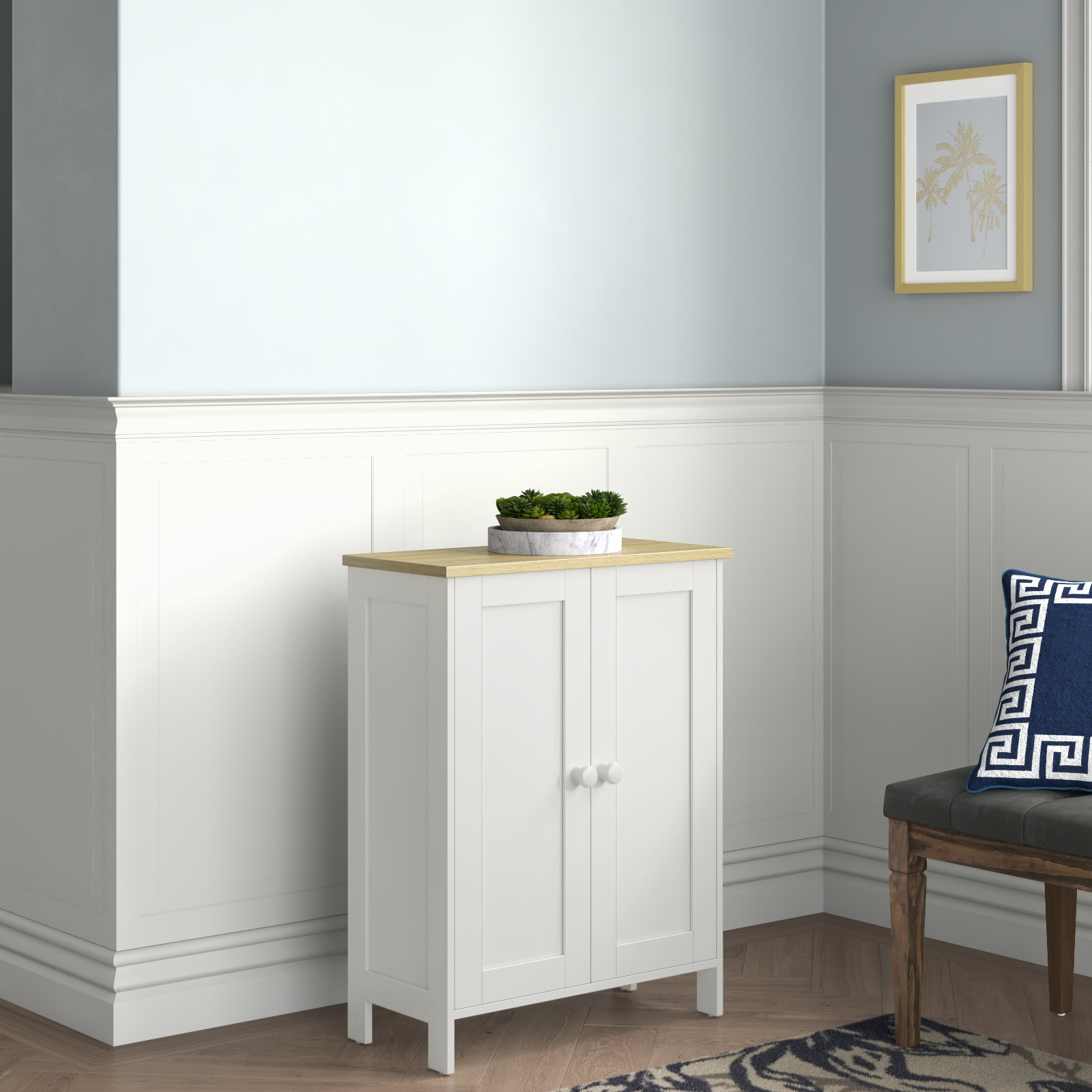 Sand & Stable™ Cosgrove 2 - Shelf Storage Cabinet & Reviews - Wayfair ...