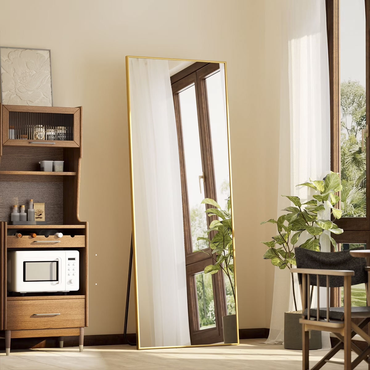 East Urban Home 56-Inch X 21-Inch Rectangular Full-Length Mirror | Wayfair