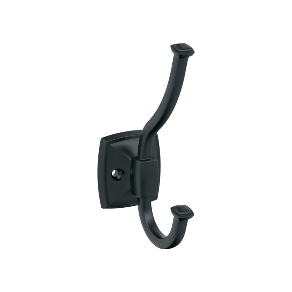 Amerock Kinsale Transitional Double Prong Decorative Wall Hook ...