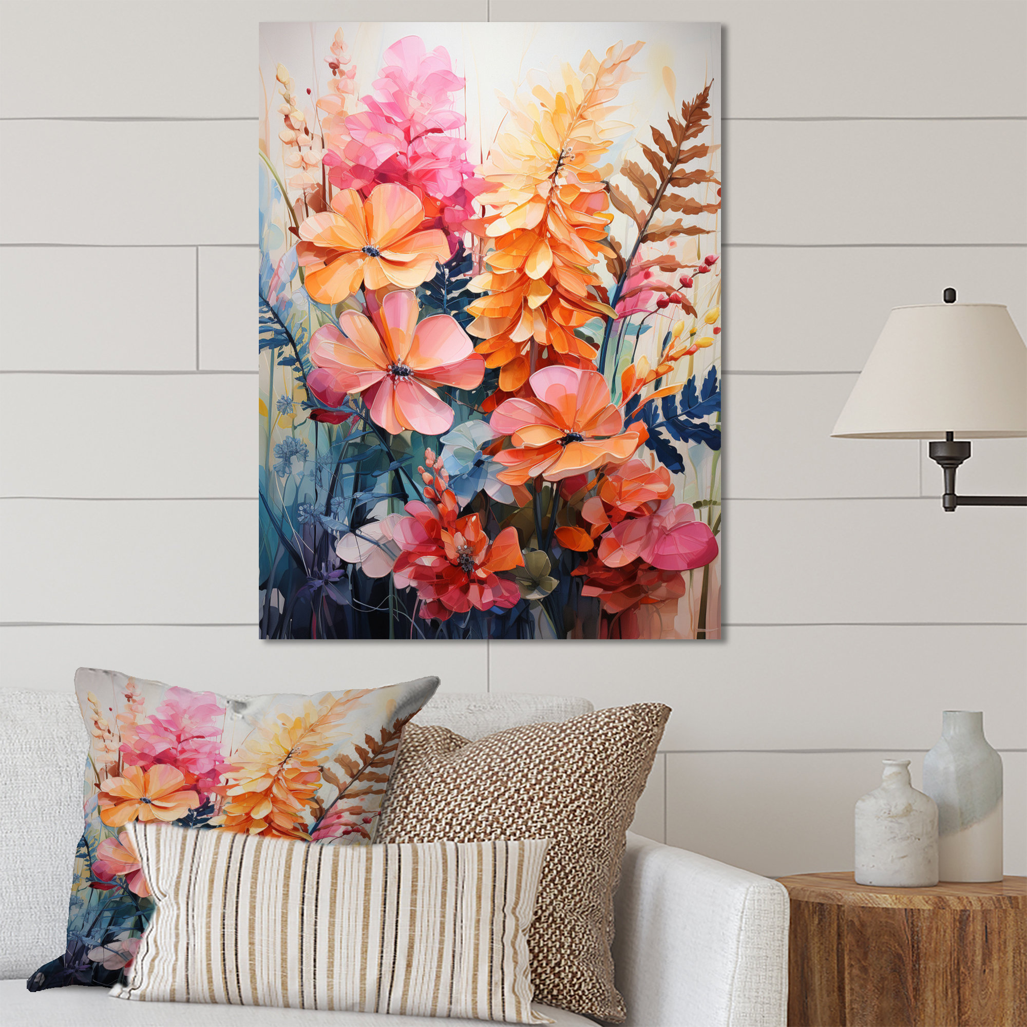 Winston Porter Multicoloured Ferns Collage I - Floral & Botanical Metal ...