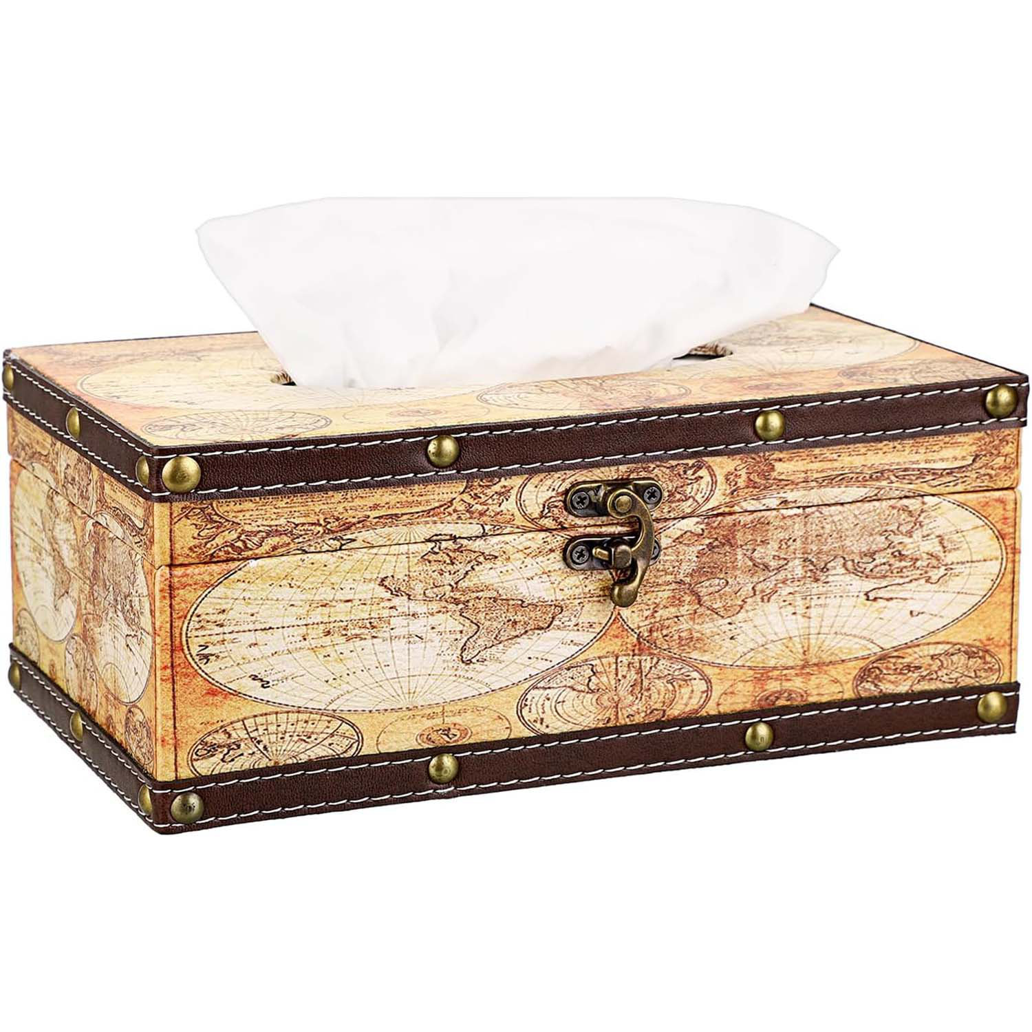 Bloomsbury Market Tissue Box Cover Rectangle Wooden Tissue Box With Lid ...