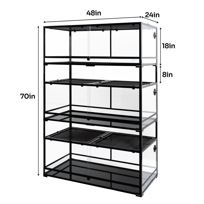 REPTIZOO 48'' x 24'' x 70'' Reptile Starter Kit | Wayfair