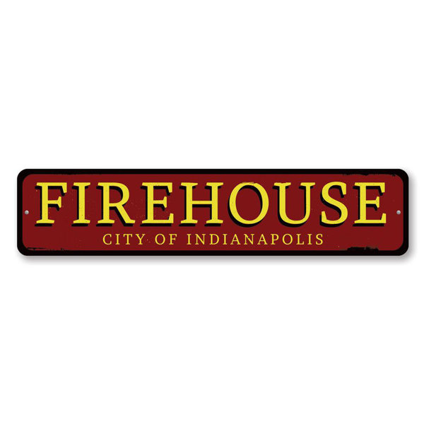 Lizton Sign Shop, Inc Firehouse City Aluminum Sign - Wayfair Canada