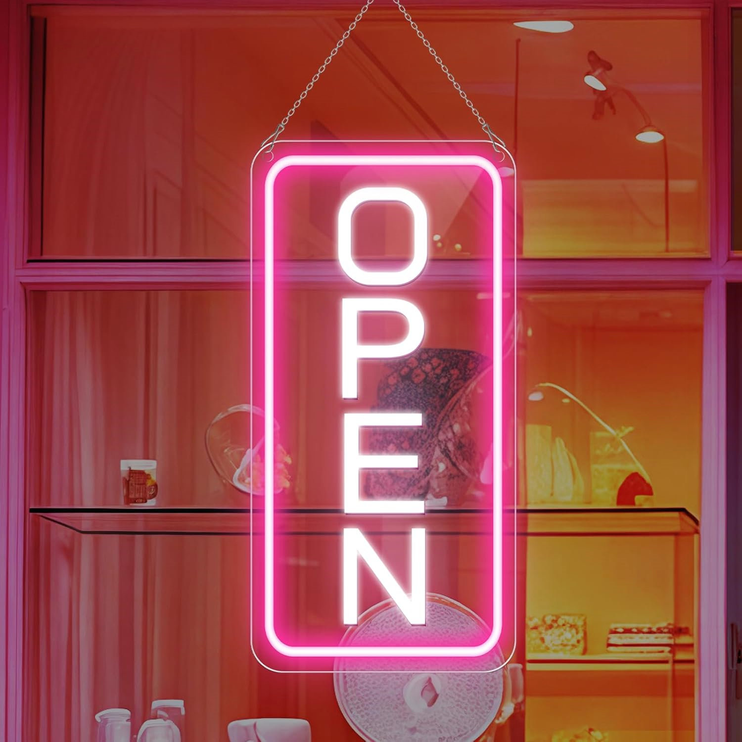 Wattsbitronix Super Bright Open Signs For Business,Dimmable,Pink And ...