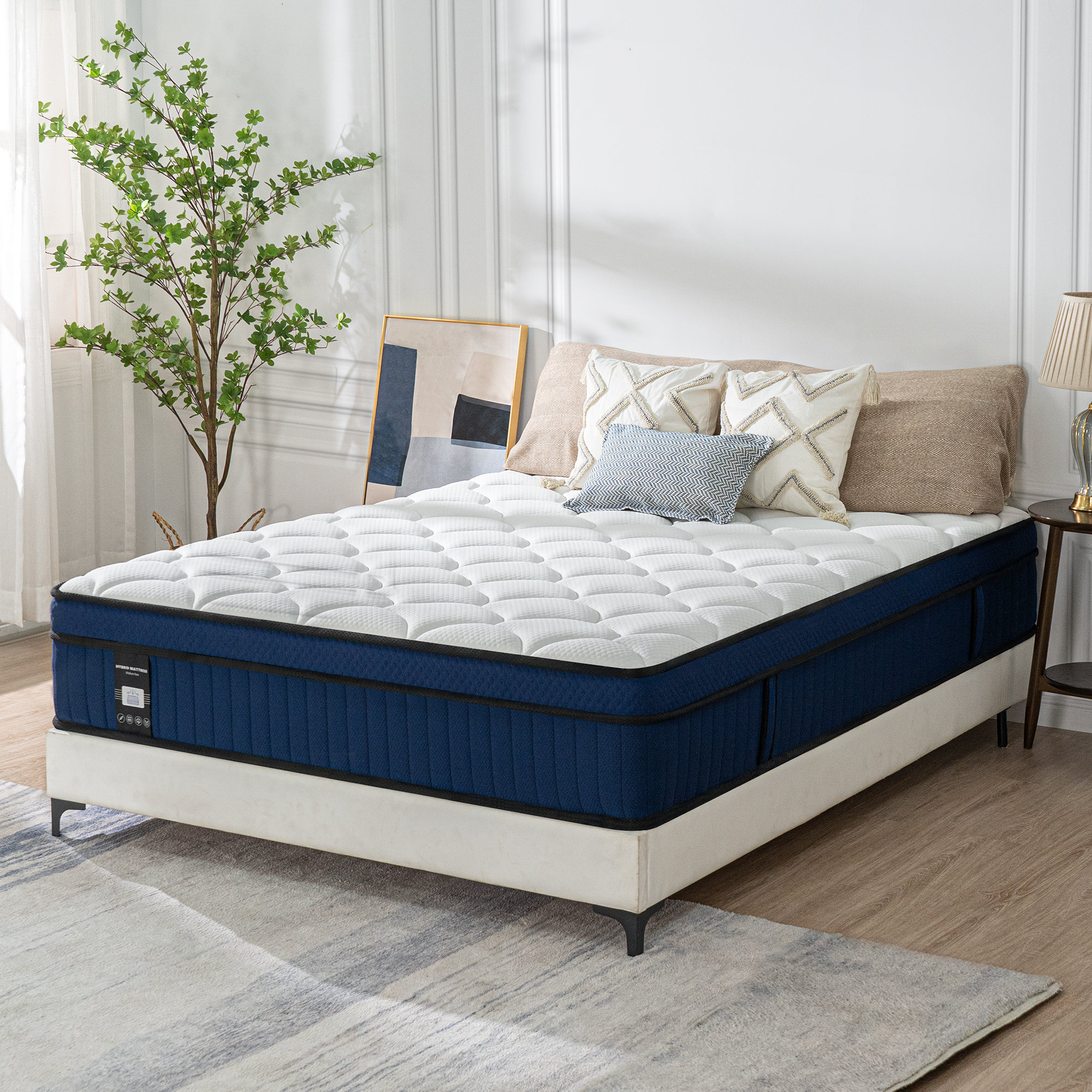 Alwyn Home Berlanga 12'' Medium Memory Foam Hybrid Mattress & Reviews ...