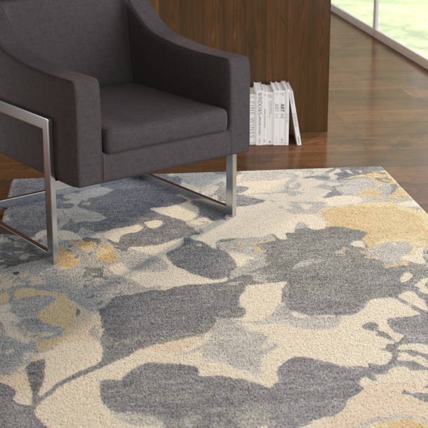 Ebern Designs Prentice Wool Abstract Rug | Wayfair