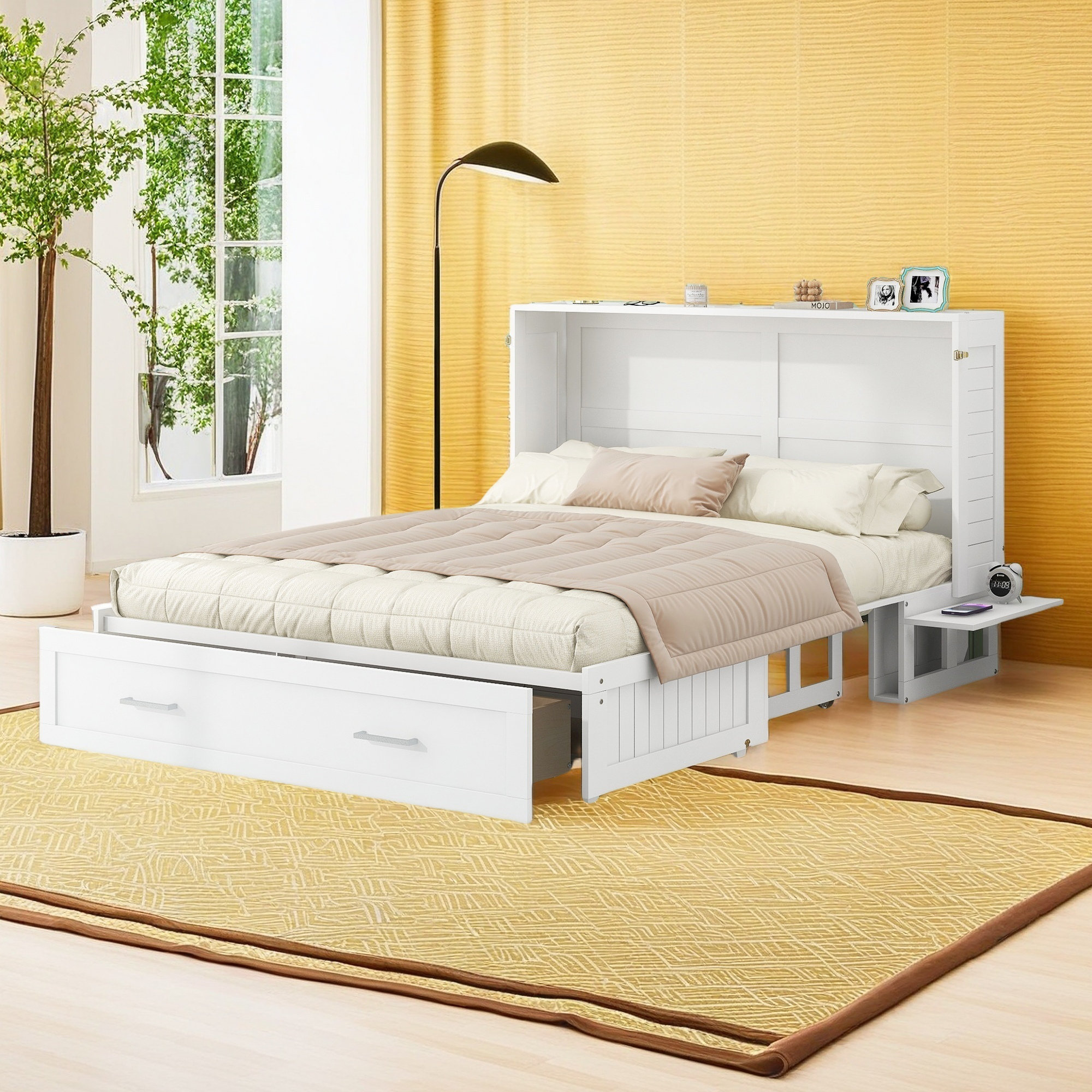 Lark Manor™ Queen Size Mobile Murphy Bed - Wayfair Canada