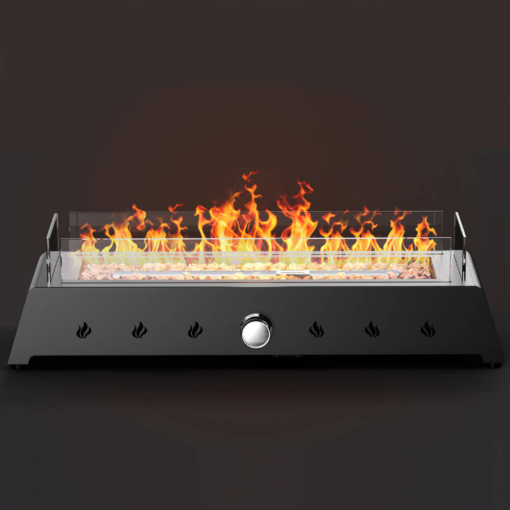 iYofe 28''W Tabletop Fire Pit, 40,000 BTU Propane Gas Fire Pit With ...