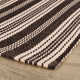 Remat Ticking Stripe Black/Ivory Handwoven Indoor/Outdoor Rug | Birch Lane