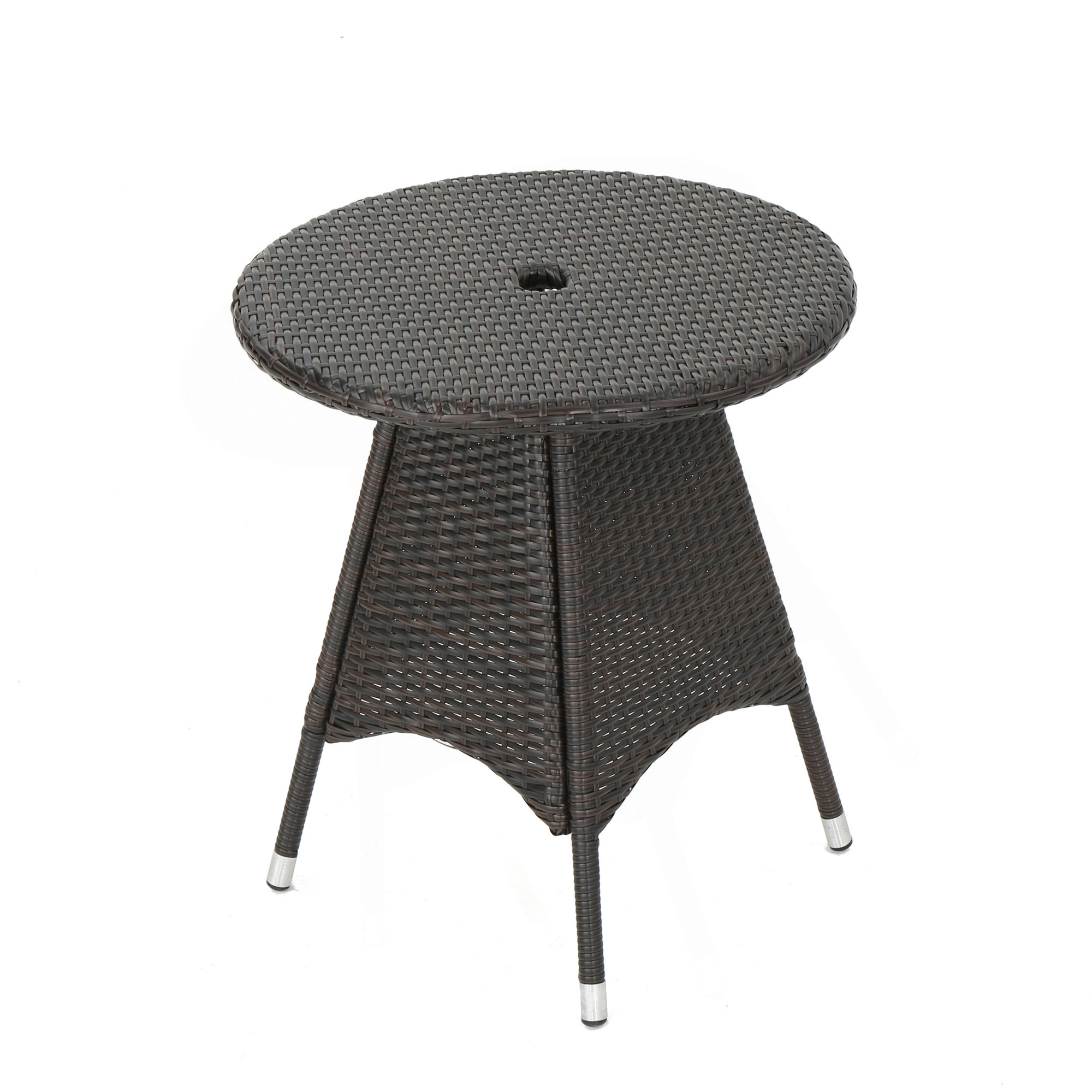 Mr Hua Versatile Wicker Bistro Table For Outdoor Entertaining And ...