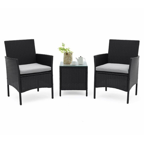 Ebern Designs Heathsville 2 - Person Outdoor Seating Group with ...