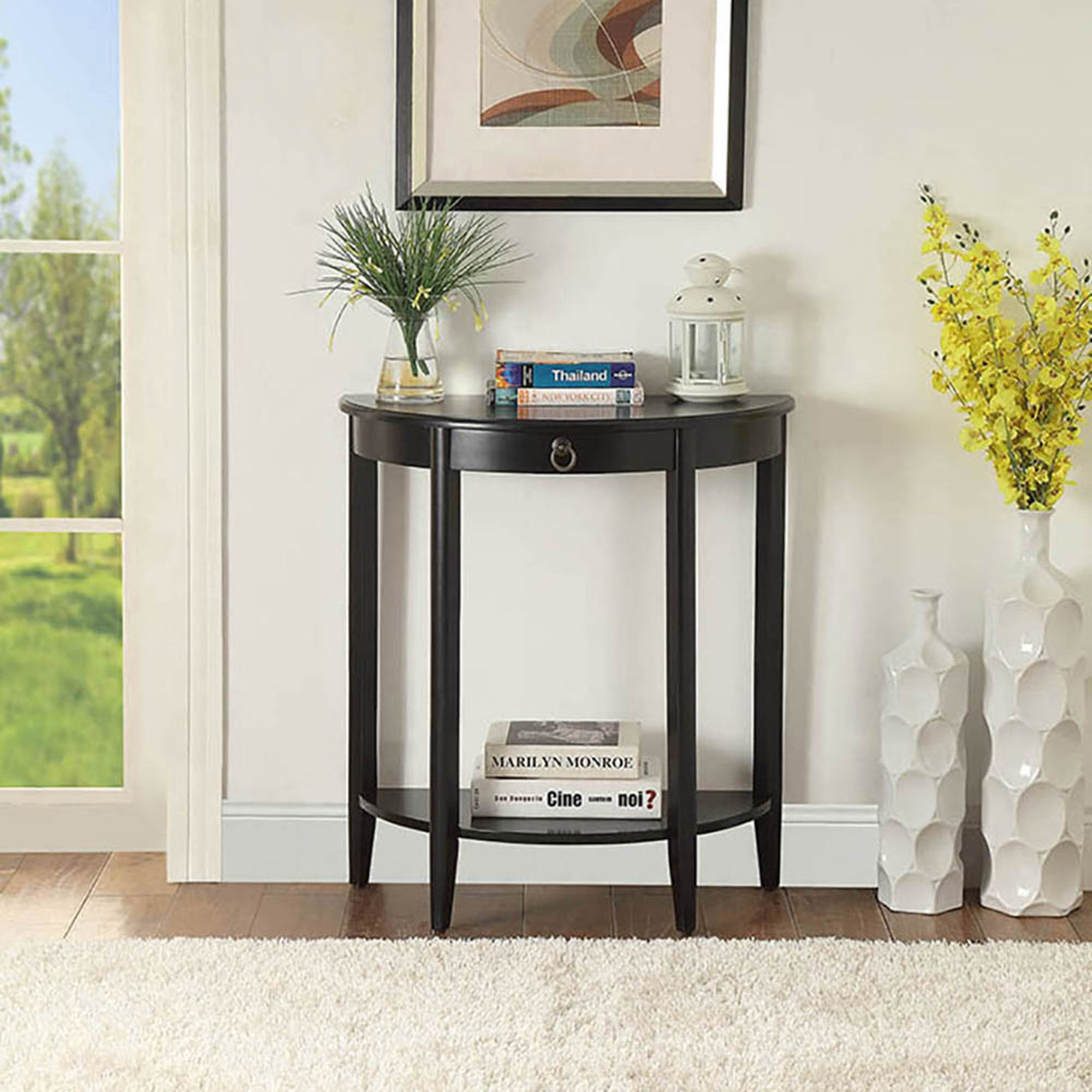 Winston Porter Console Table With Bottom Shelf | Wayfair