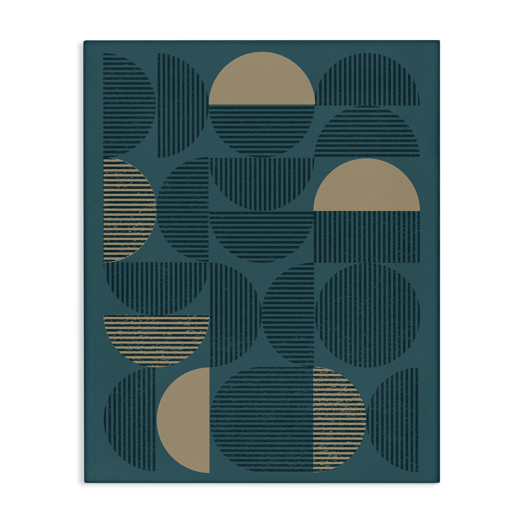 Wrought Studio™ Deco Arches Blue & Beige Canvas Wall Art by Vision ...