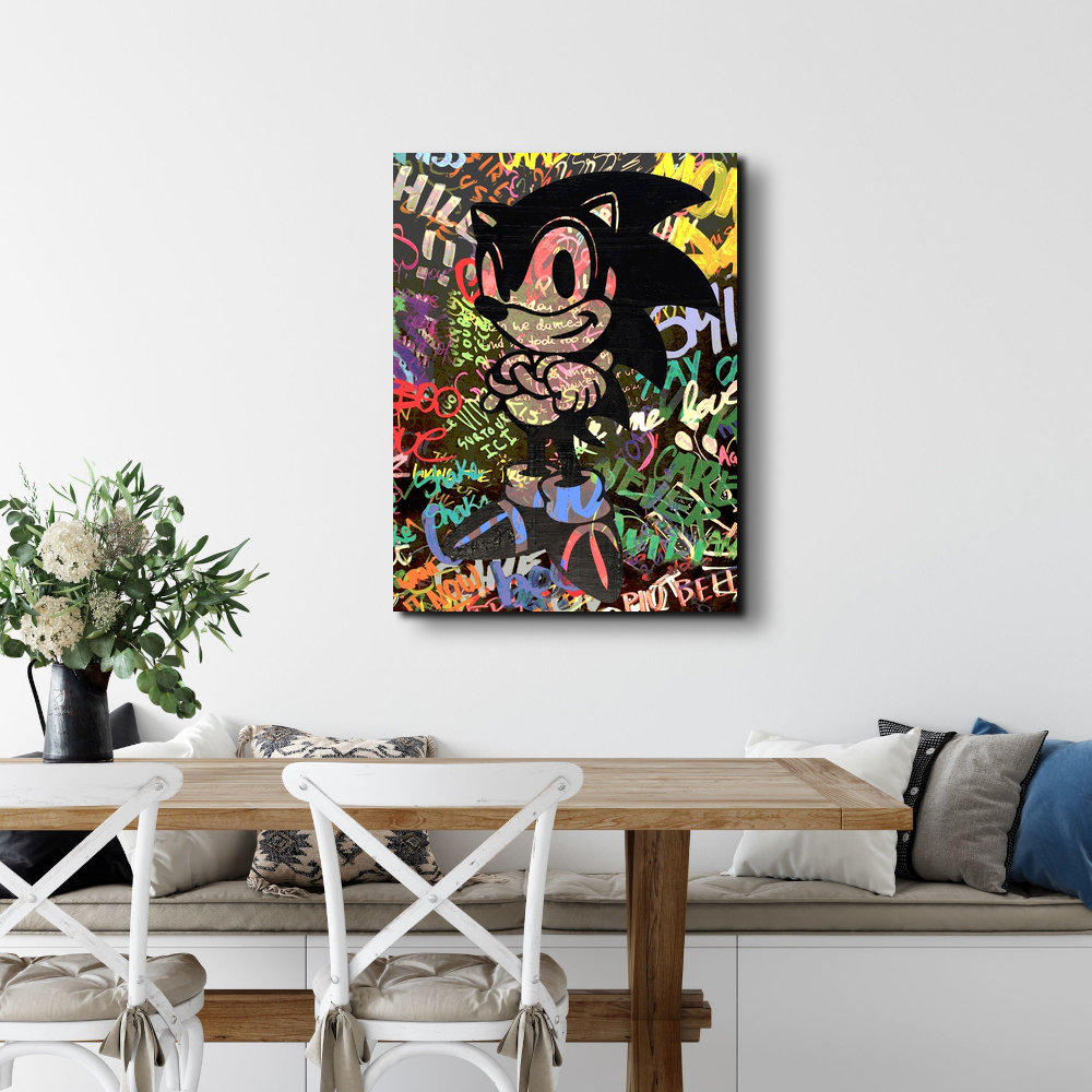 ATX Art Group LLC Sonic the Hedgehog Graffiti by Stephen Chambers ...