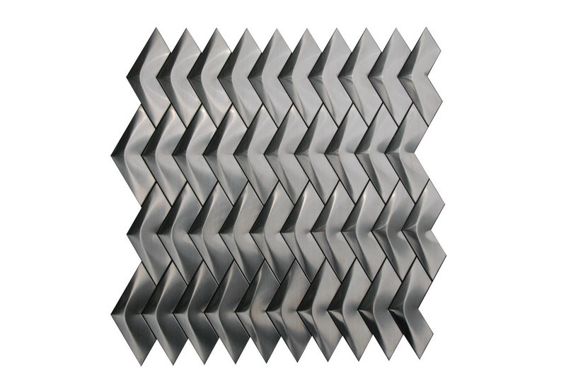 Luxsurface 3D Arrowhead Metal Mosaic Wall & Floor Tile | Wayfair