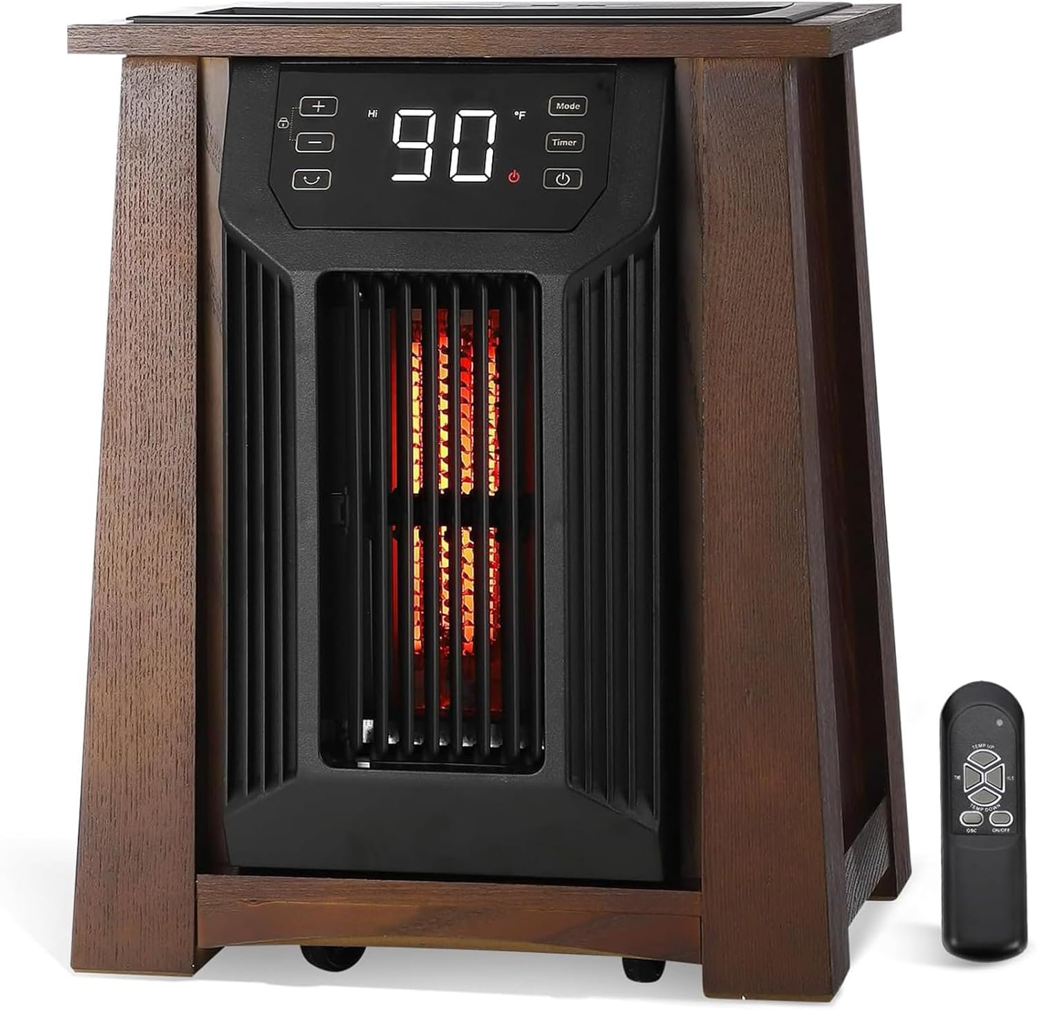ASOPIX Infrared Quartz Space Heater, 1500W Electric Room Heaters for ...
